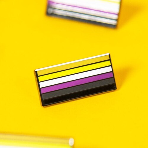 Agender Pride Enamel Pin | Etsy