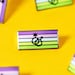 Toric Flag Pin — Quadrisian Pride Enamel Badge NBLM Nonbinary Enby ...