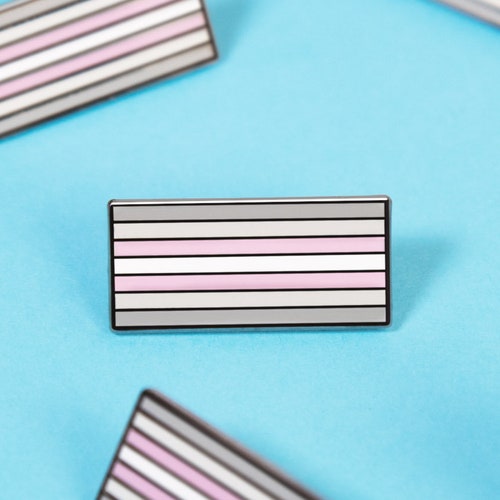 Demigirl Ribbon Pin Demigender Pride Button Deminonbinary - Etsy UK