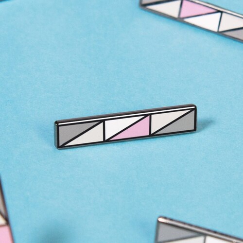 Demigirl Ribbon Pin Demigender Pride Button Deminonbinary - Etsy UK