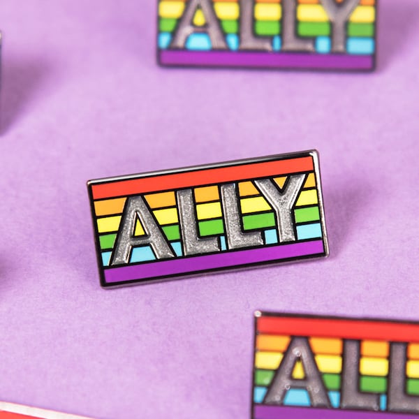 Lgbt Ally Pin Etsy