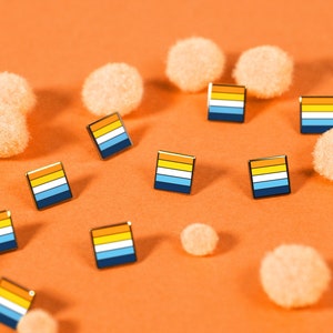 Sunset Aroace Mini Flag Pin LGBT Pride Badge Stud Queer Ace Aromantic ...