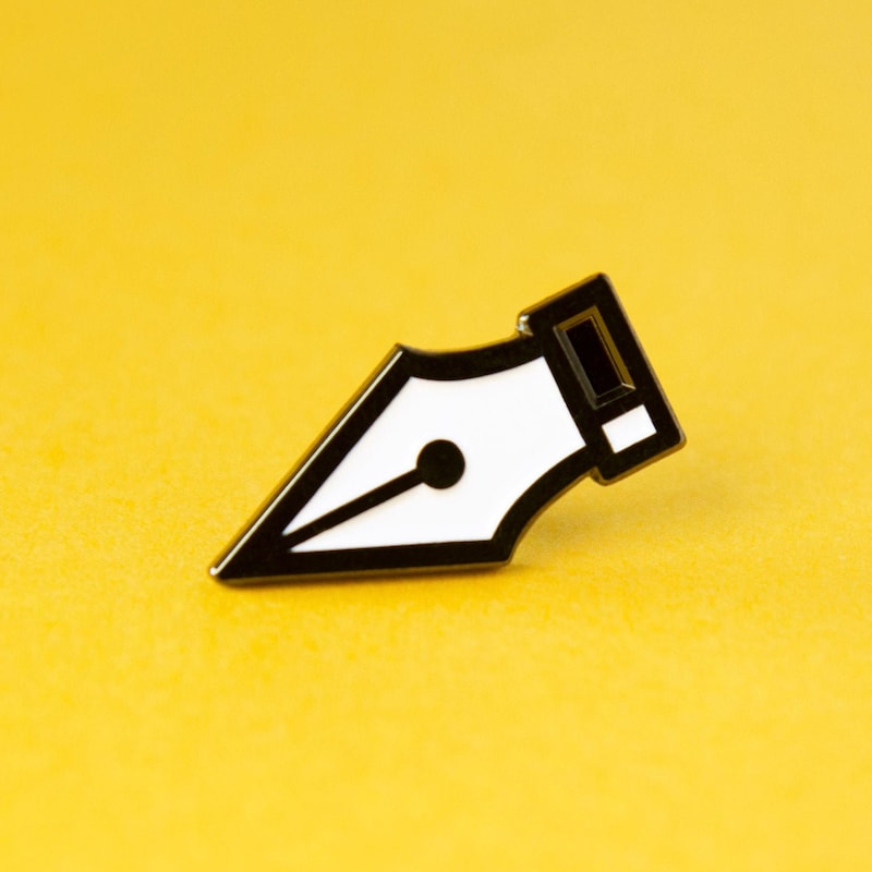 Writer Enamel Pin - Etsy