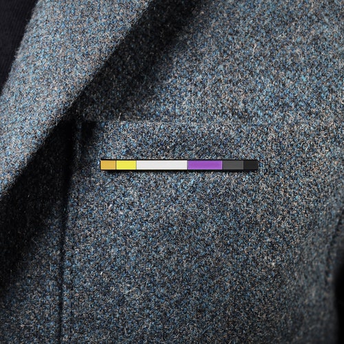 Bigender Pride Enamel Pin - Etsy