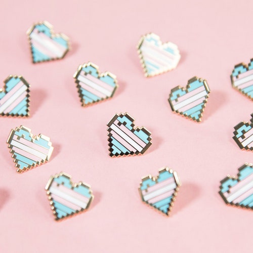 Mini Trans Flag Pin LGBT Pride Badge Stud Transgender - Etsy