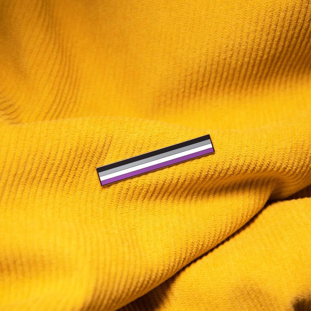 Long Asexual Flag Pin — Asexuality Pride LGBT Accessory Greysexual ...