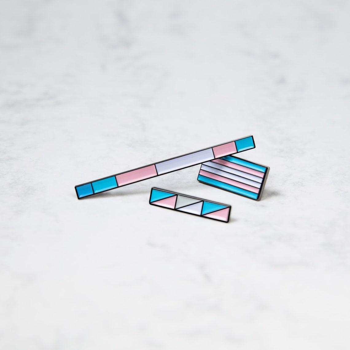 Transgender Ribbon Pin Subtle Pride Flag Accessory Enamel - Etsy UK
