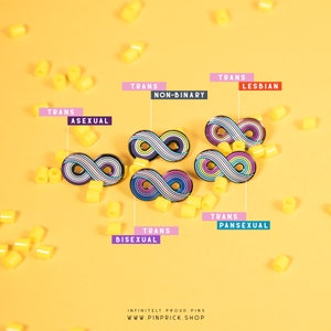 Infinitely Trans Pin variations LGBT Pride Subtle - Etsy UK