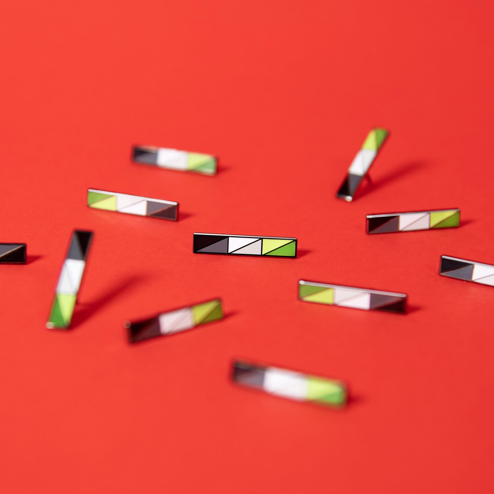 Aromantic Bar Pin Subtle Aro Pride Pin Flag Accessory | Etsy