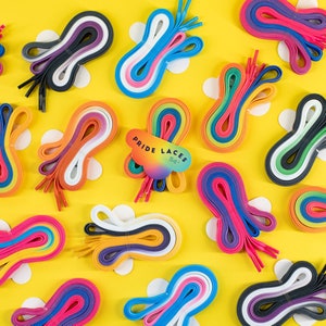 Rainbow Pride Shoelaces — Subtle LGBT Pride Accessory Gradient Pride ...