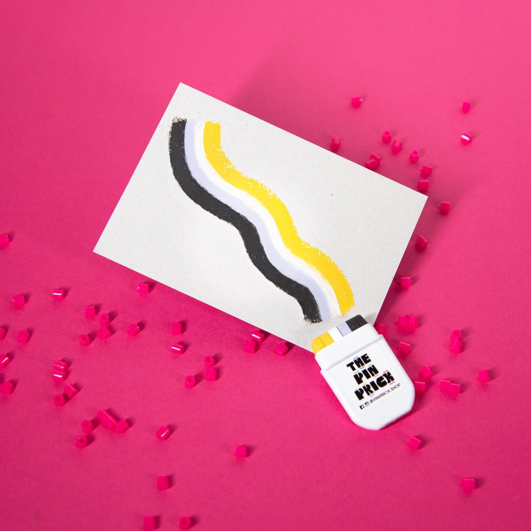 Nonbinary Pride Face Paint — Fanbrush® LGBT Makeup Pen Body Brush ...