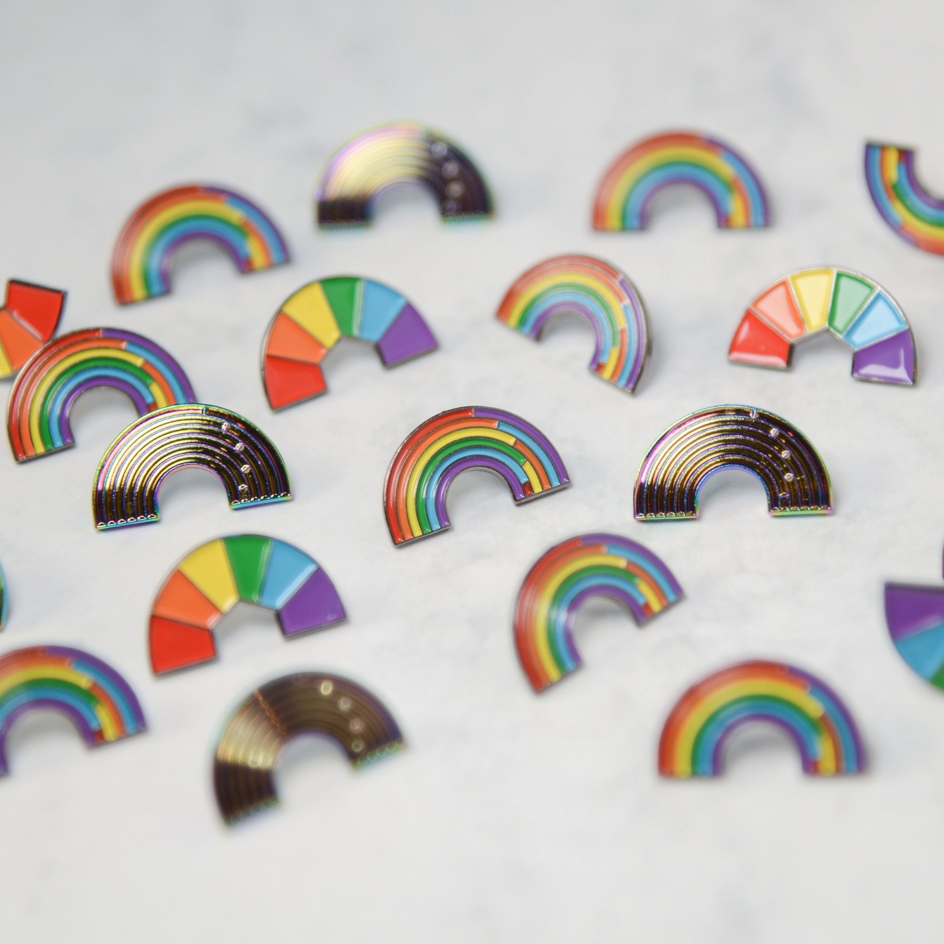 The Refracted Rainbow Enamel Pin