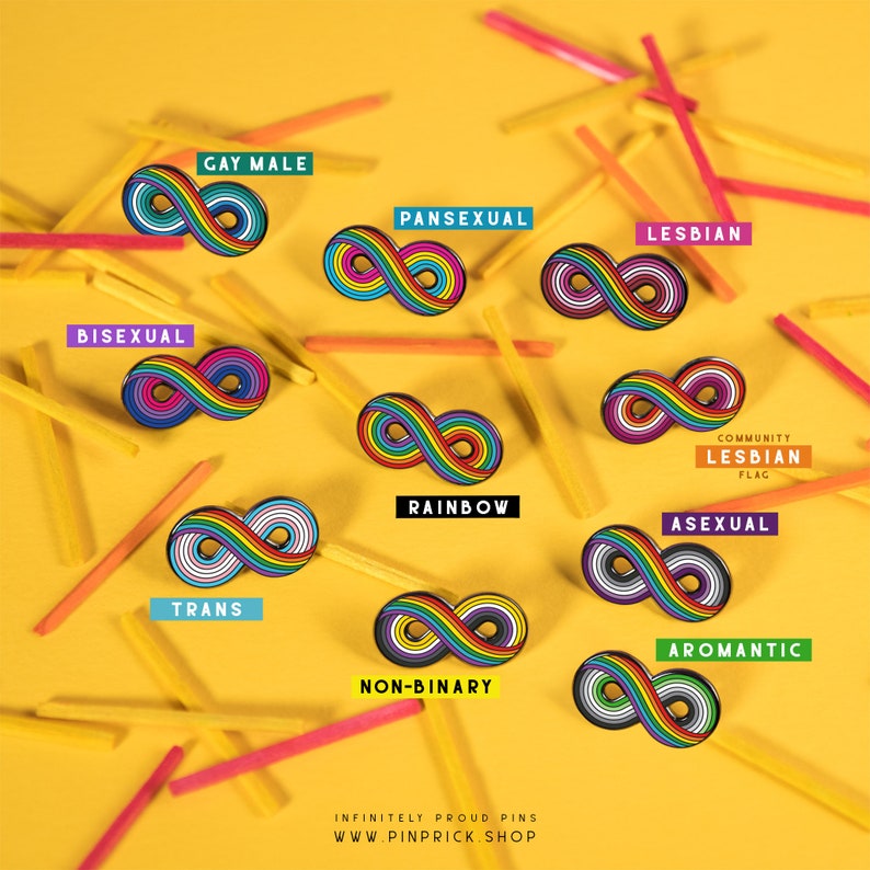Infinitely Nonbinary-asexual Pin — Enby Ace Pride Accessory Demisexual ...