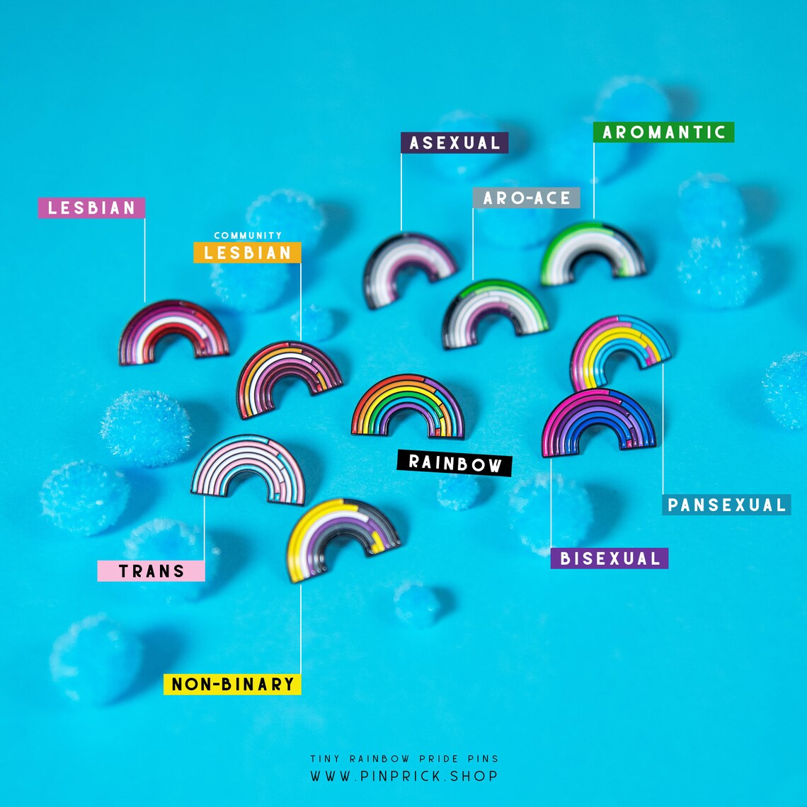 Aroace Rainbow Pin Aro Pride Accessory Badge Aromantic | Etsy