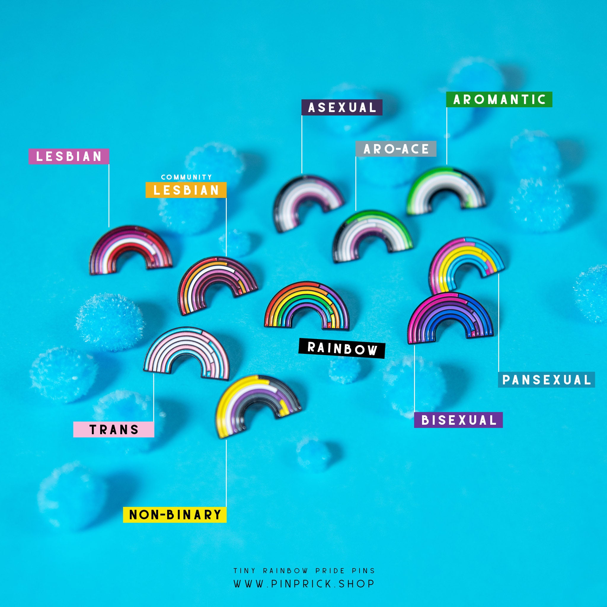 The Trans/Rainbow Enamel Pin