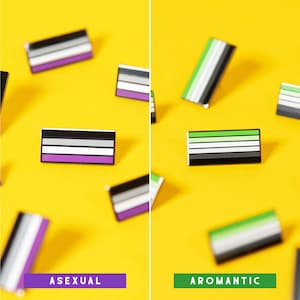 A-spec Flag Pin — Asexual Pride Accessory Enamel Badge Ace Aro ...