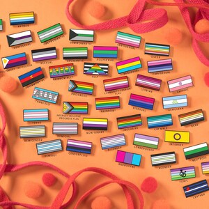Progress Pride Flag Pin — Enamel Badge Rainbow Inclusive Gay LGBT ...
