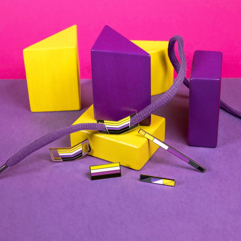 Non-binary Rod Pin Subtle Pride Accessory LGBT Agender - Etsy