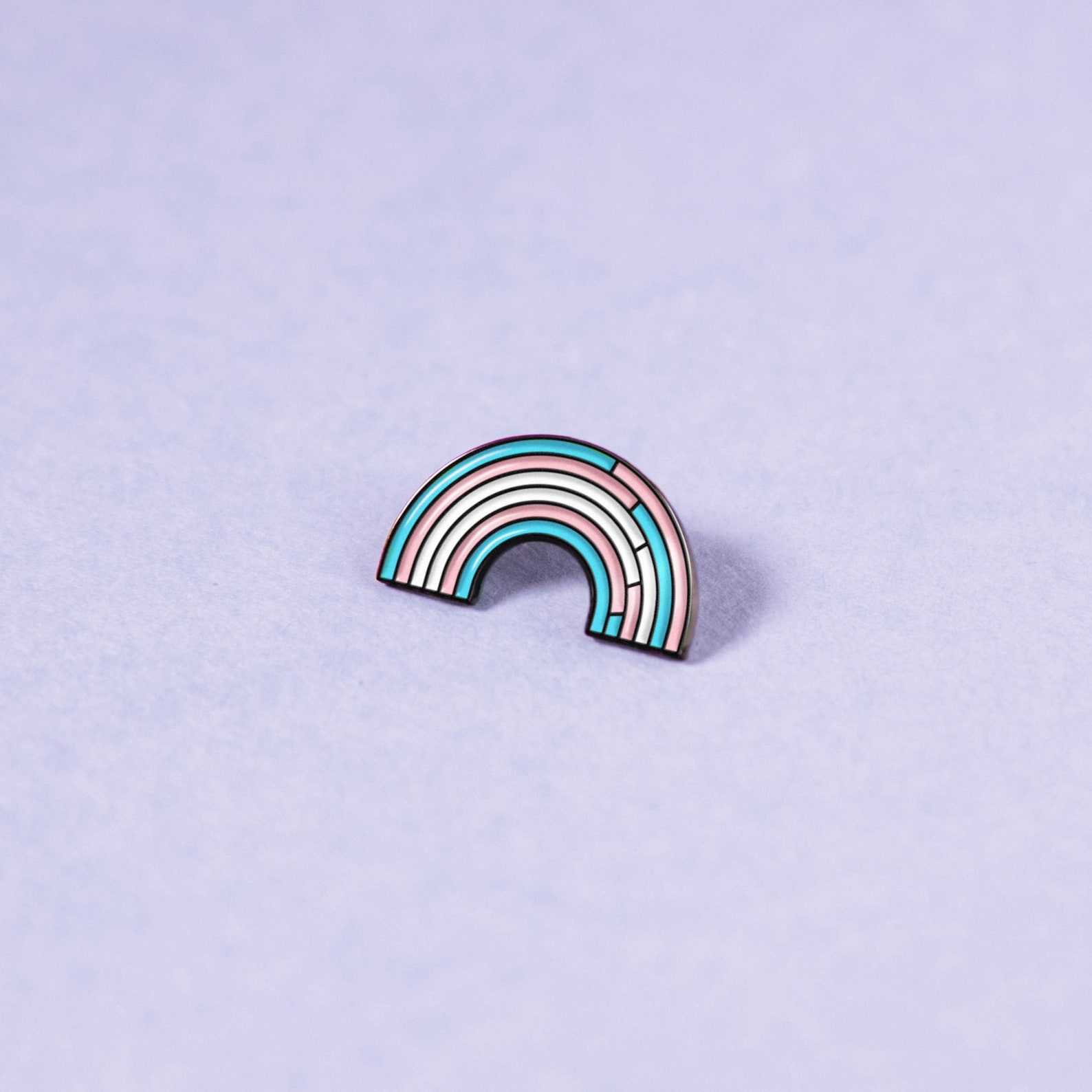 Trans Rainbow Pin Enby Badge Subtle Pride Accessory LGBT Gay | Etsy