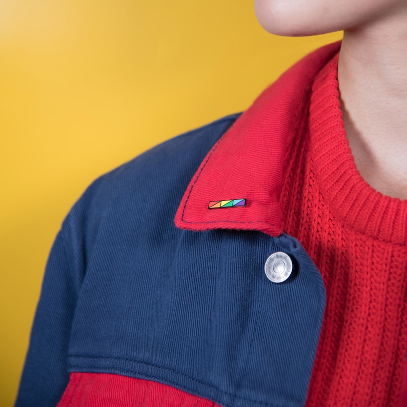 Demiboy Bar Pin — Gender Dysphoria Pride Badge LGBTQ Nonbinary Demigirl ...