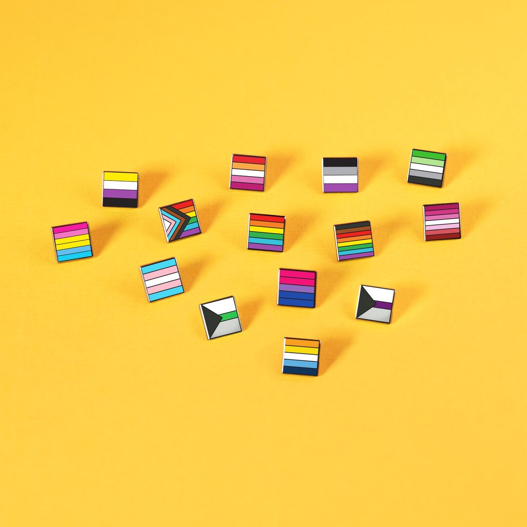 Mini LGBT Pride Flag Pin — Rainbow Badge Lesbian Gay Bisexual Trans ...