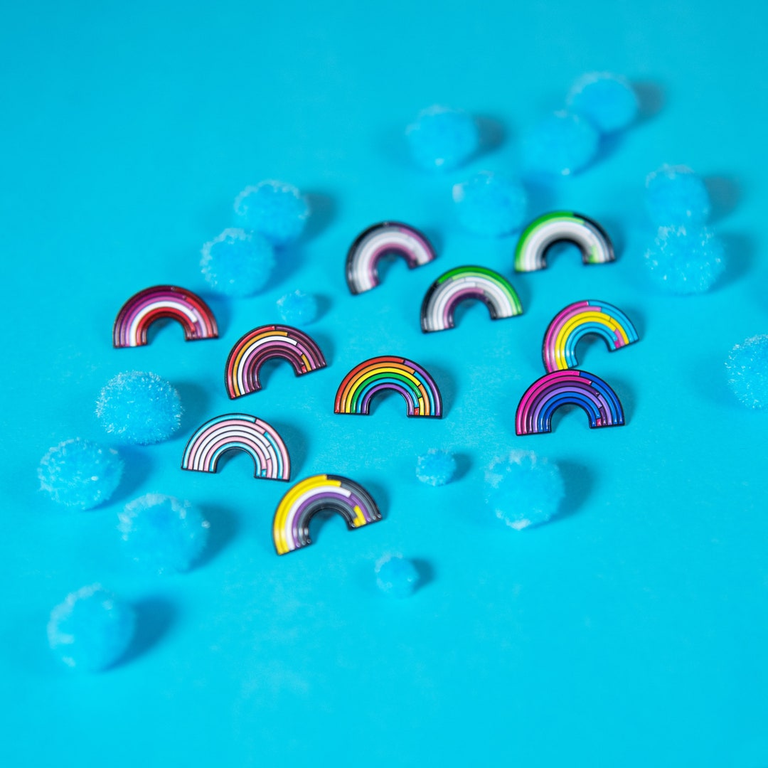 Rainbow PRIDE Pins LGBT Badge Subtle Pride Accessory Badge - Etsy