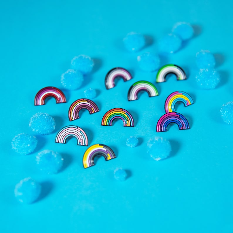 Rainbow PRIDE Pins LGBT Badge Subtle Pride Accessory Badge - Etsy UK