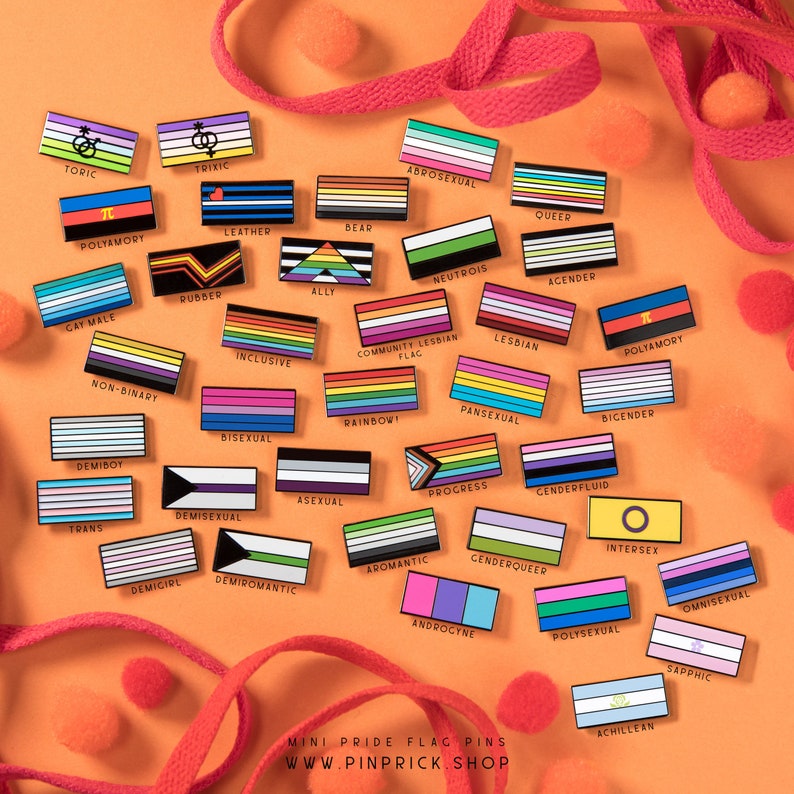 Bisexual Bar Pin Subtle Bi Pride Flag Accessory Lgbt Lesbian Etsy
