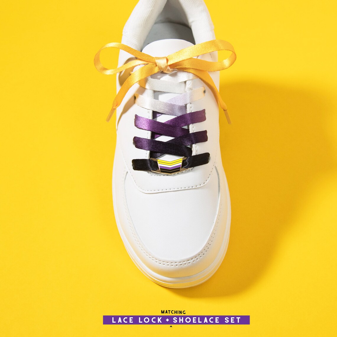 Non-binary Lace Locks Subtle Pride Shoelace Shoe Charm - Etsy UK