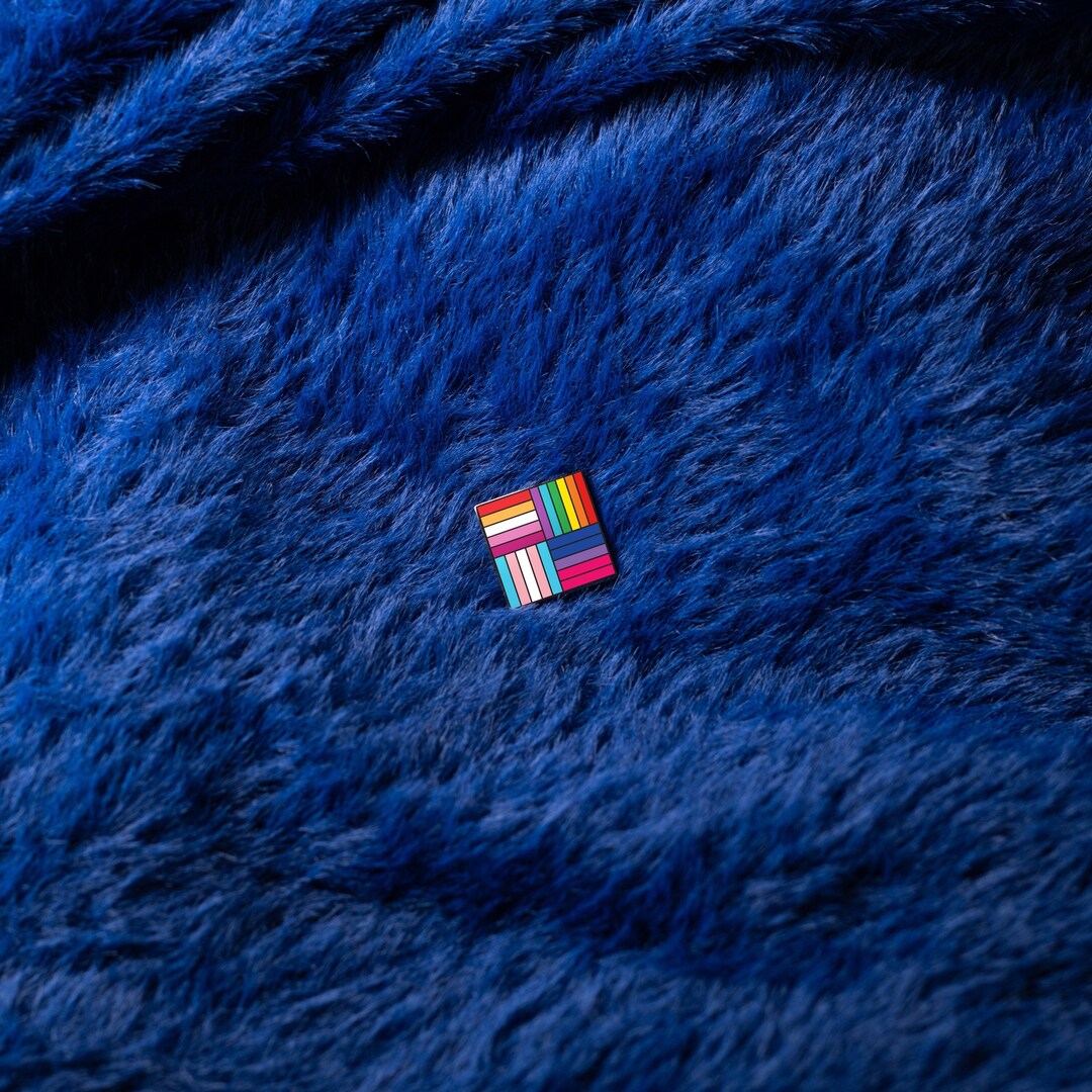 LGBT Square Pin — Rainbow Pride Gay Bisexual Lesbian Transgender Trans ...