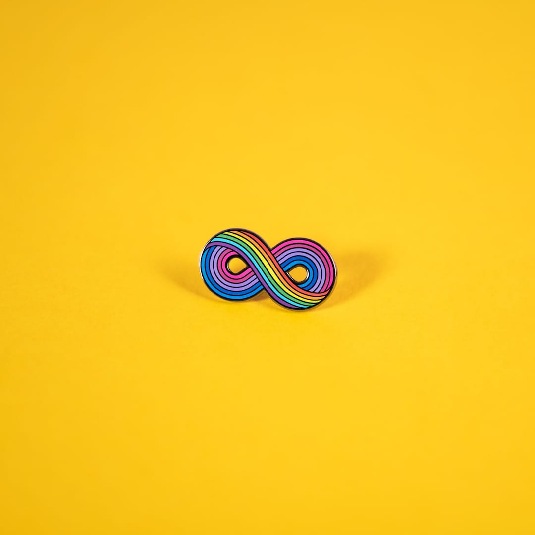 Infinitely Bisexual Pin — Subtle Bi Pride Accessory LGBT Gay Infinity ...