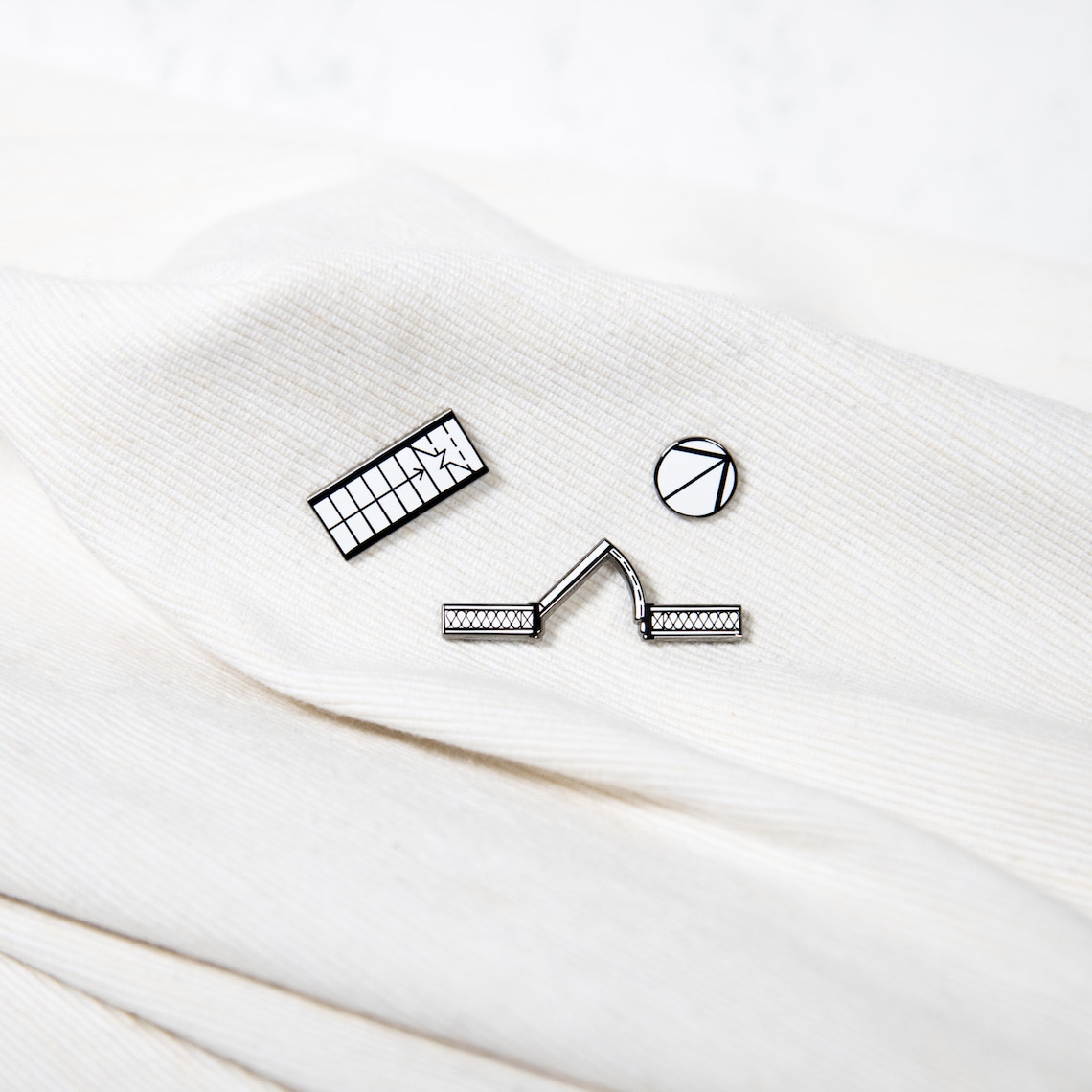 The "staircase in Plan" Enamel Pin — Architecture Badges Interior ...