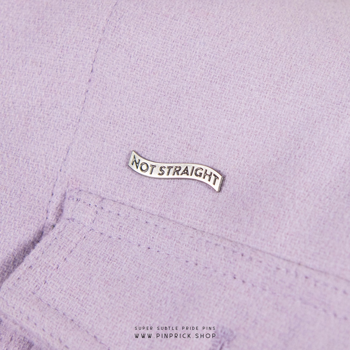 Not Straight Pin Gay Pride Badge LGBT Rainbow Accessory - Etsy