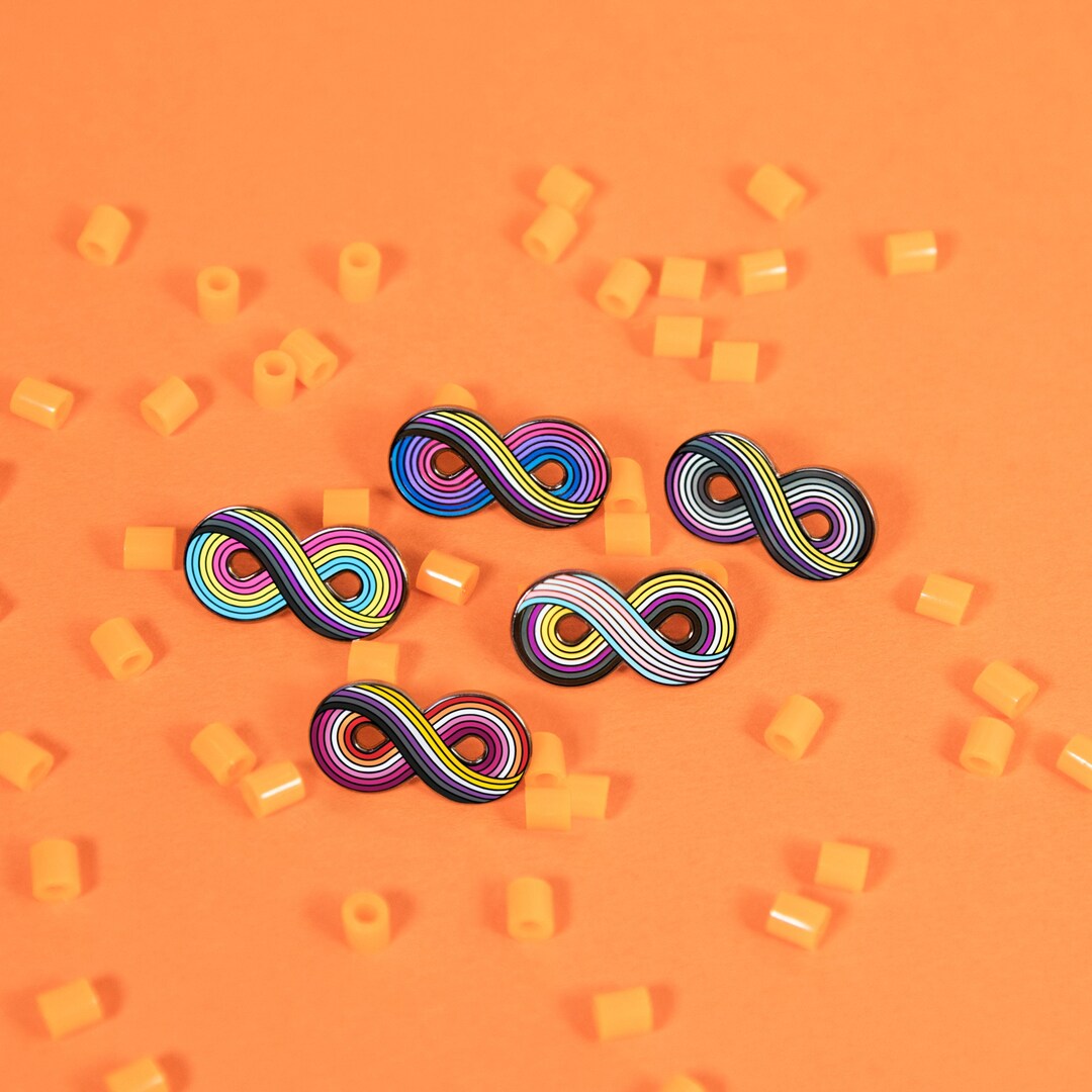 Infinitely Non-binary Pin variations Subtle Enby Pride - Etsy