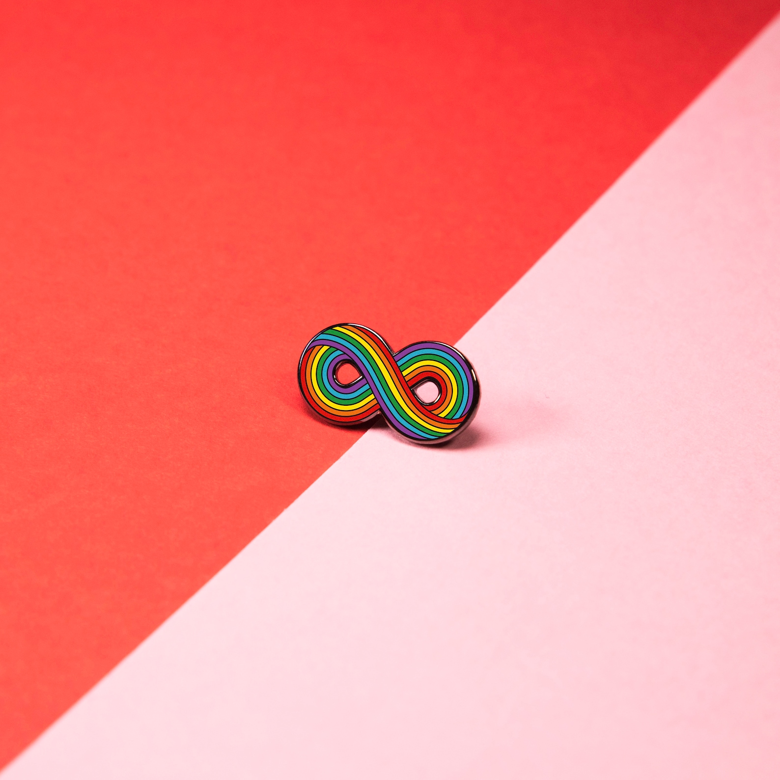 Infinitely Non-binary Pin — Subtle Enby Non Binary Pride Accessory ...