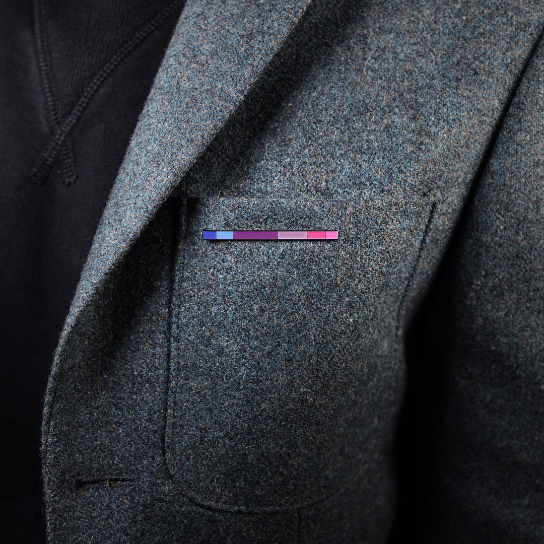 Bisexual Rod Pin — Subtle Pride Flag Accessory LGBT Queer Bi Bicurious ...