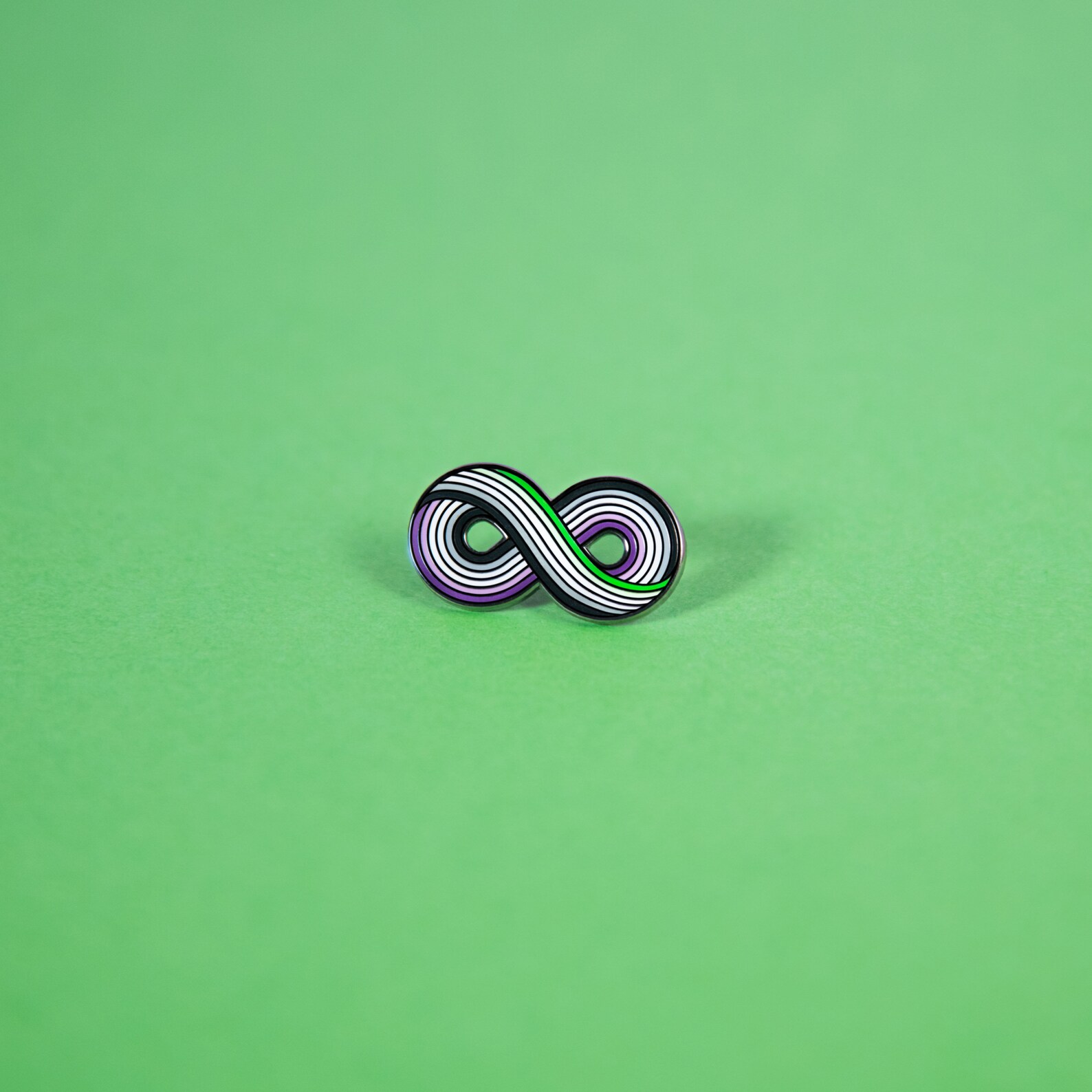 Infinitely Asexual Pin Subtle Ace Pride Accessory LGBTQ Grey - Etsy