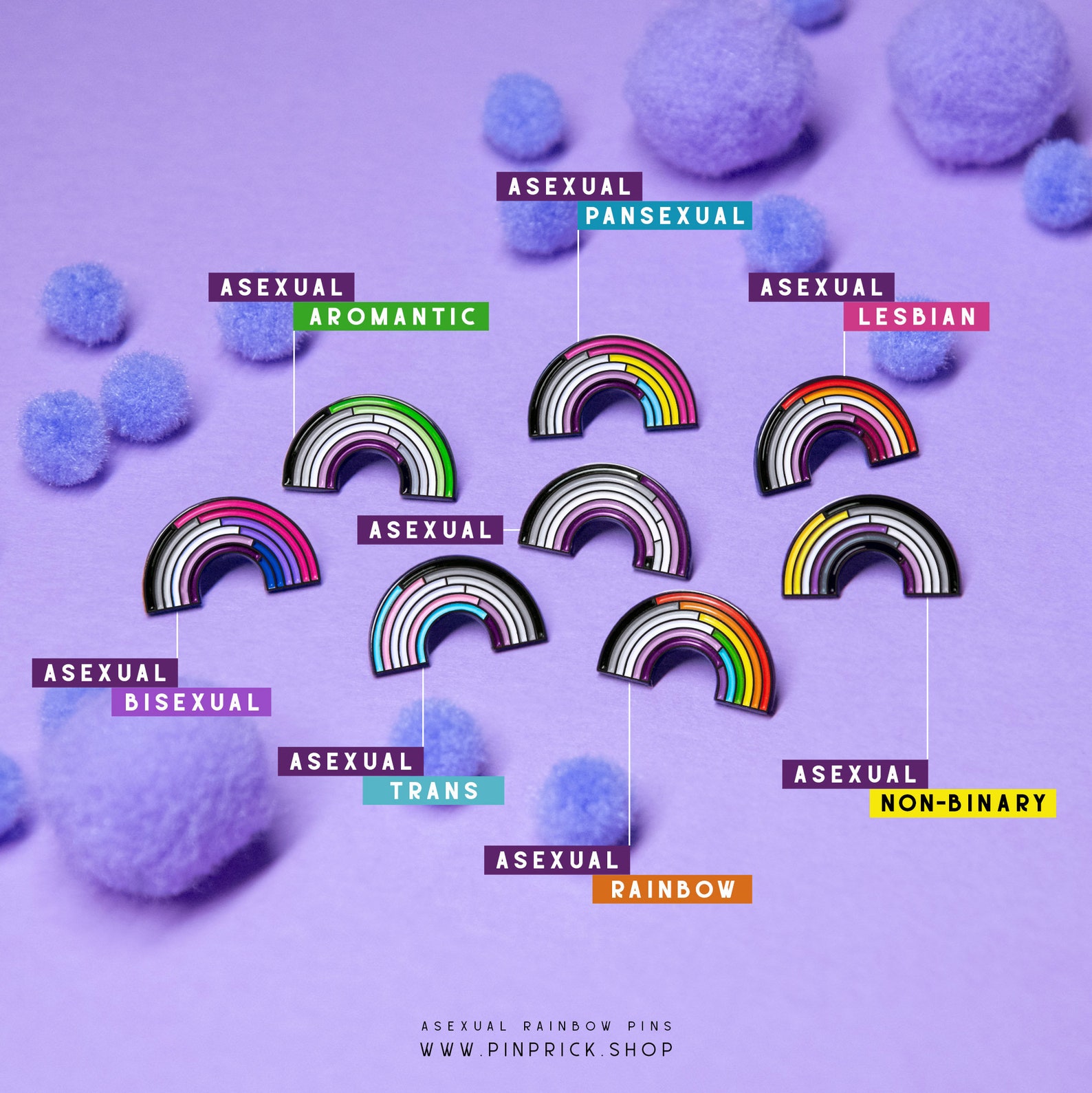 Demiromantic Rainbow Pin — Ace Badge Subtle Pride Accessory LGBT ...