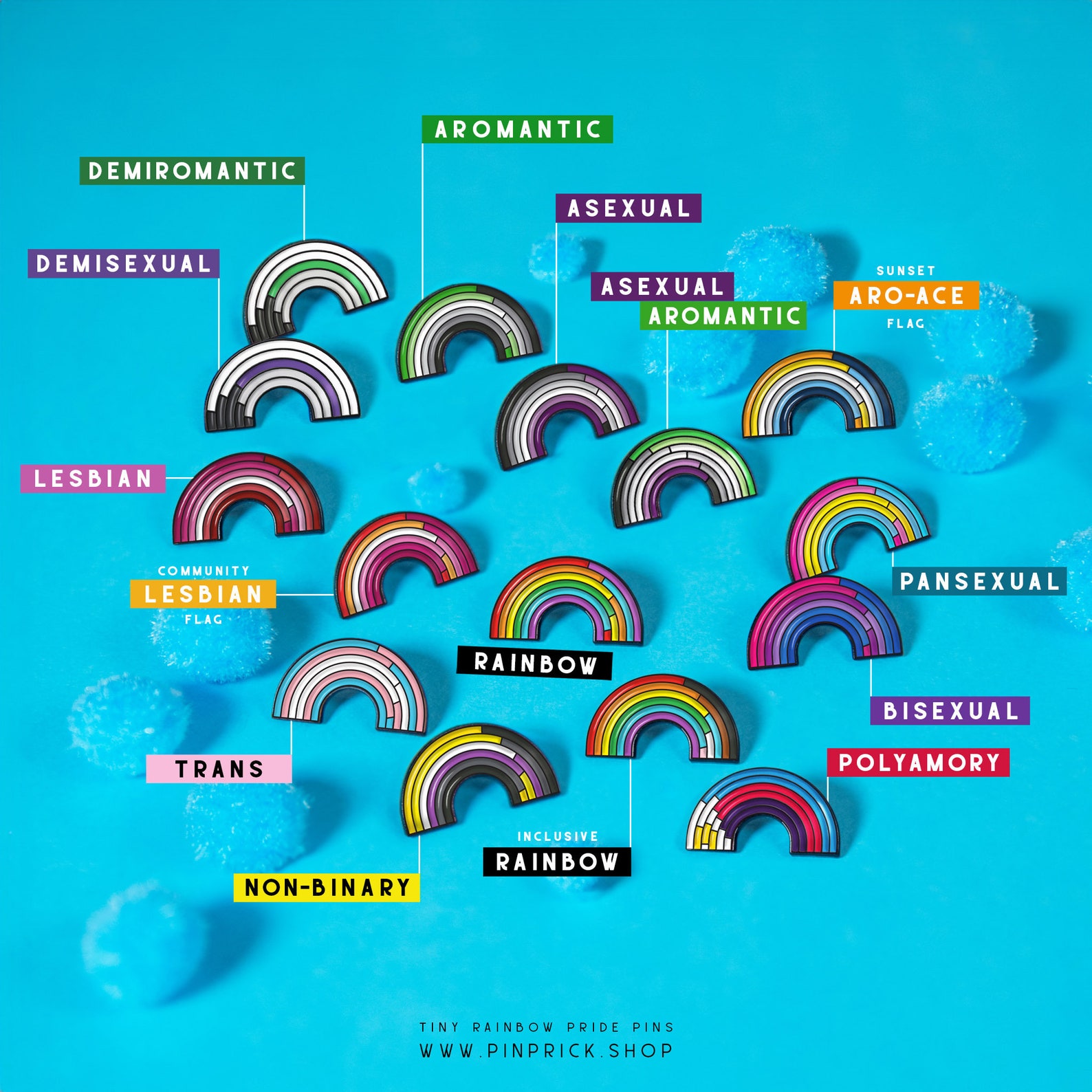 Demiromantic Rainbow Pin — Ace Badge Subtle Pride Accessory LGBT ...