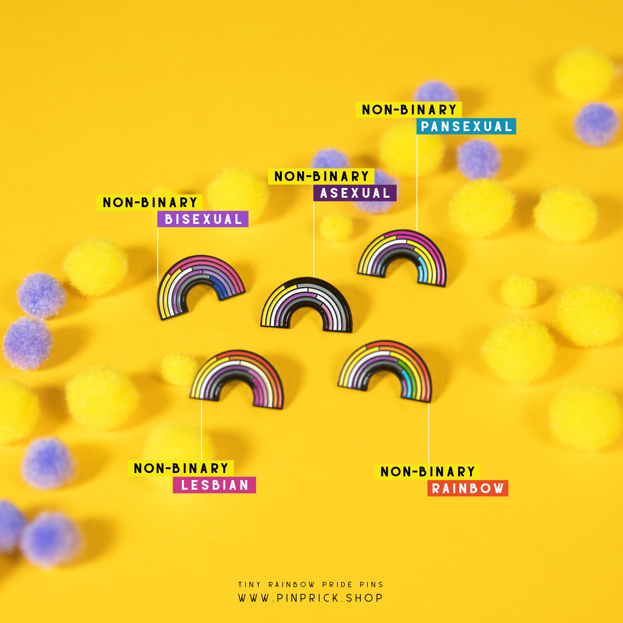 The Trans/Rainbow Enamel Pin