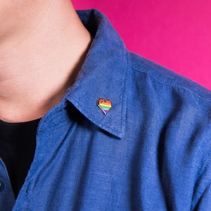 Gold-plated Pixel Heart Pin Sets — Gamer Design Enamel Accessory Geek ...