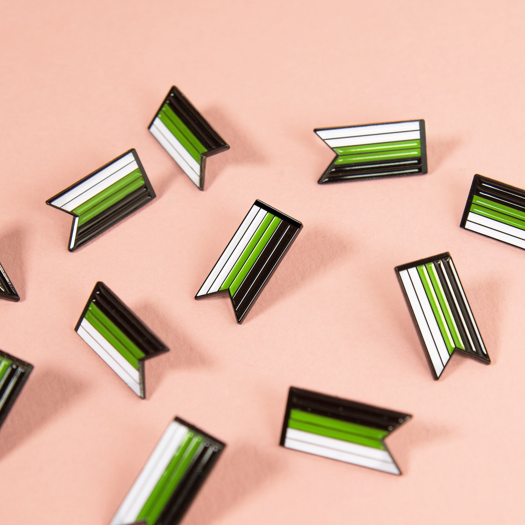 Neutrois Ribbon Pin — Subtle Pride Enamel Badge Non-binary Trans ...