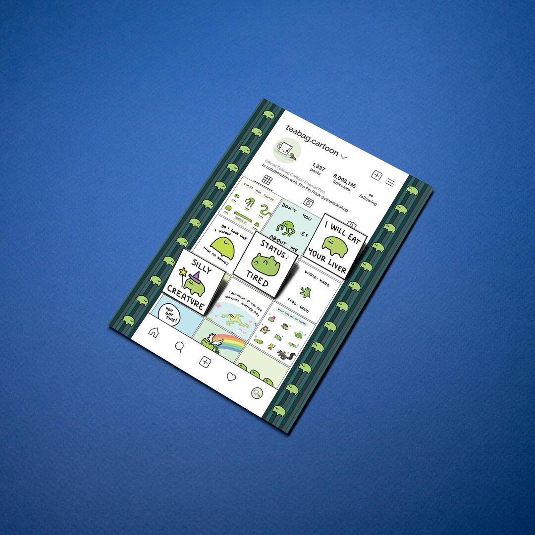 Ferg Frog 3-pin Bundle — Teabag Cartoon Official Collab — Instagram ...