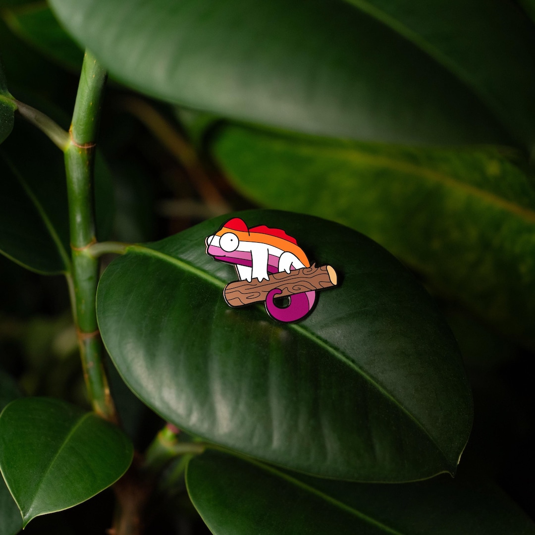 Lesbian Queer Chameleon Pin — Official Character Merchandise LGBT Gay ...
