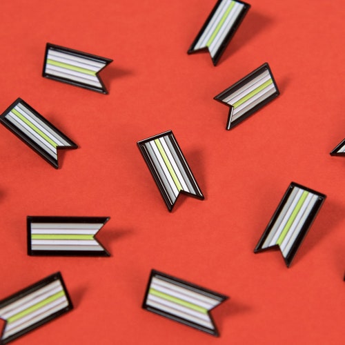 Agender Pride Enamel Pin - Etsy