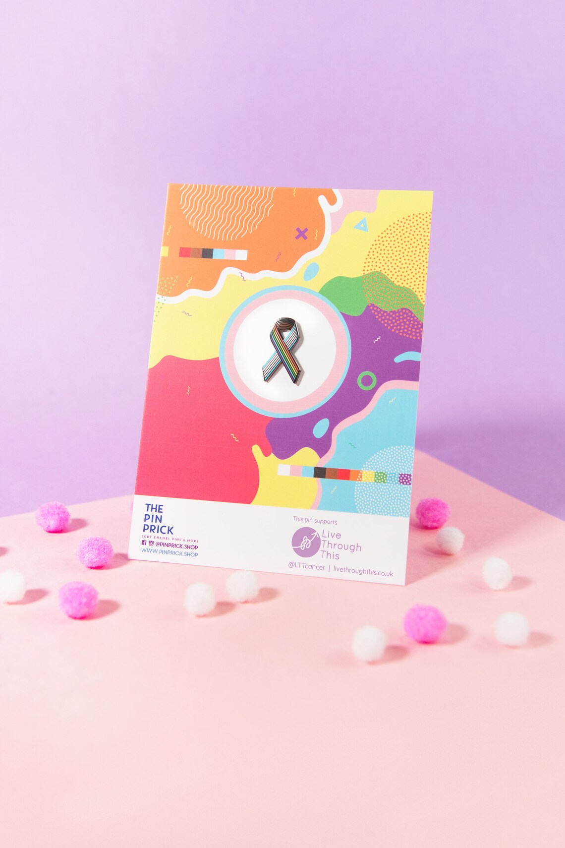 Rainbow Cancer Awareness Ribbon Pin Charity LGBT Lapel Badge - Etsy