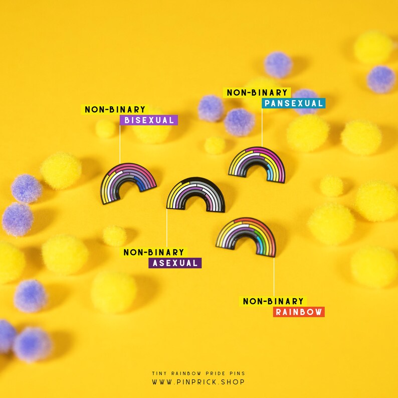 Bisexual Rainbow Pin Gay Pride Badge Accessory Pansexual Bi | Etsy