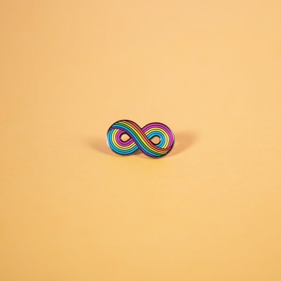 Infinitely Pansexual Pin Subtle Pan Pride Accessory LGBT | Etsy