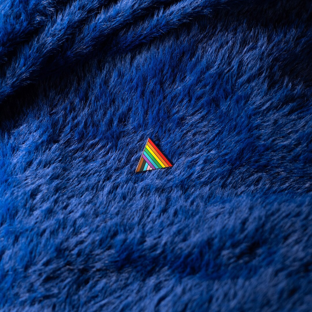 Rainbow Triangle Pride Pin — Progress Flag LGBT Enamel Badge Gay ...