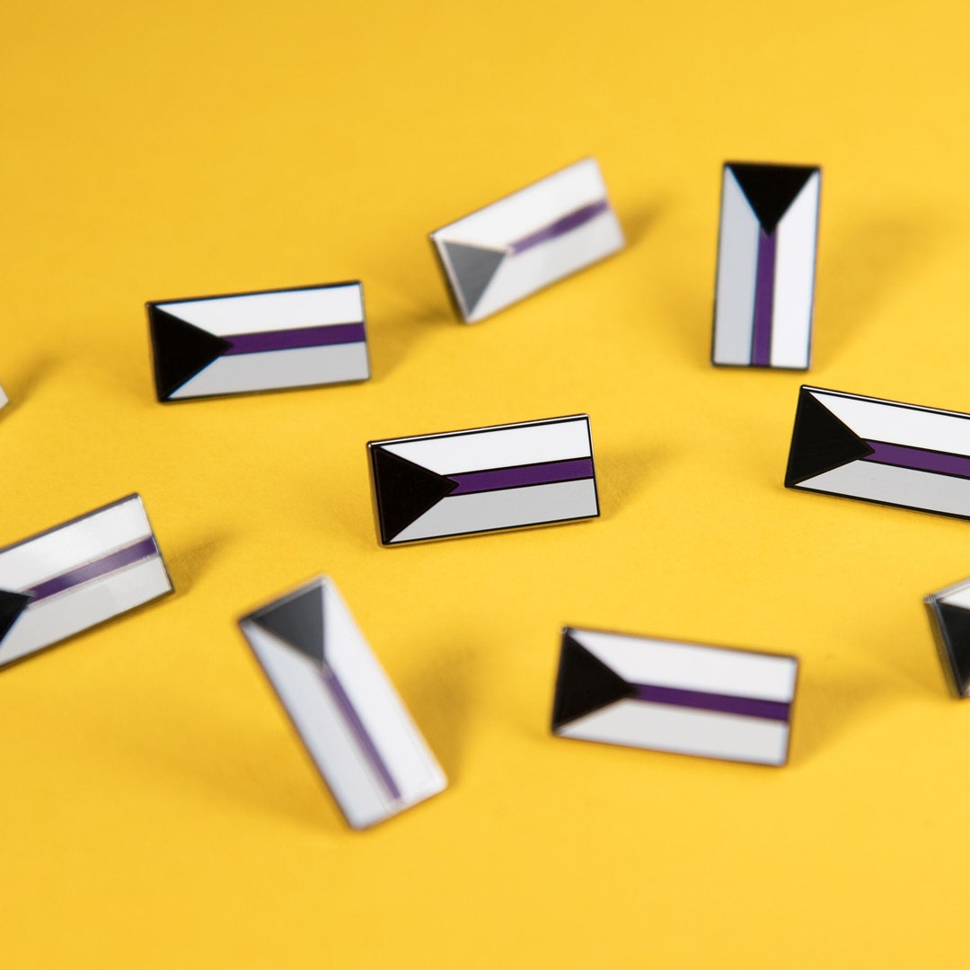 Demisexual Flag Pin — Asexual Pride Accessory Enamel Badge Ace Asexy ...